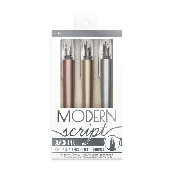 Modern Script Fountain Pens and Journal - Karma Kiss